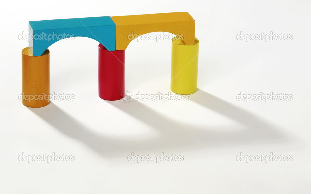 Bridge from wooden blocks Stock Photo by ©HANA76 23400196