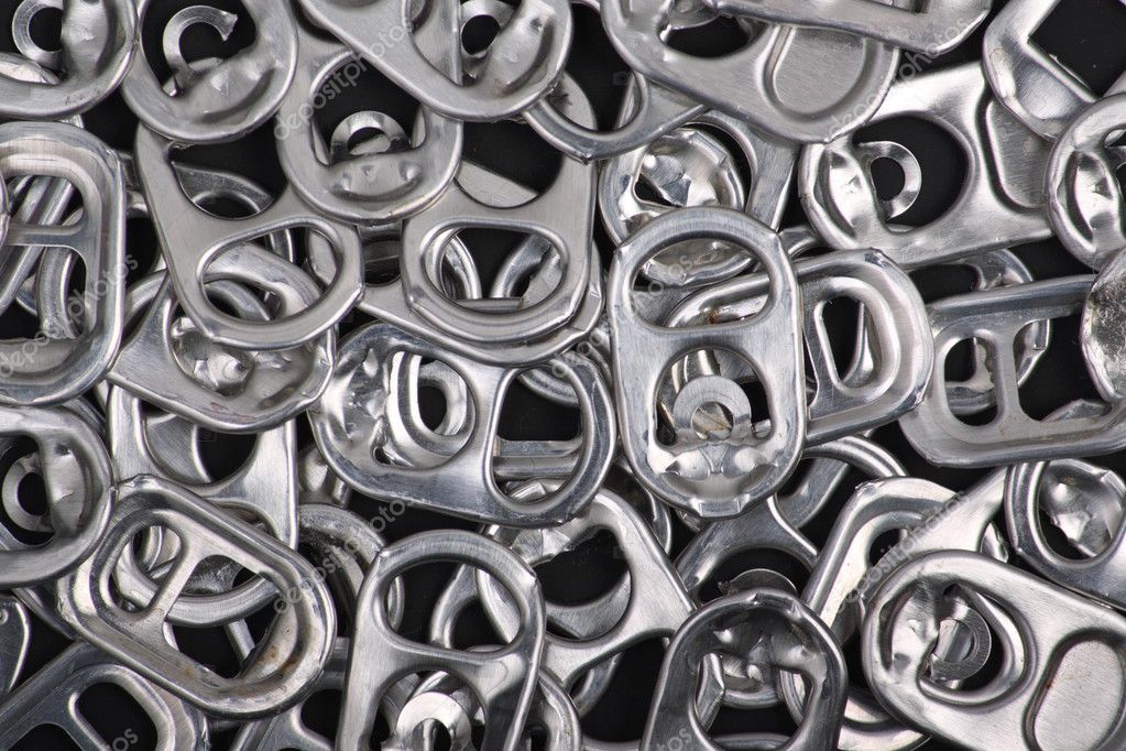 Metal Ring Pulls Background — Stock Photo © thinglass #22334627