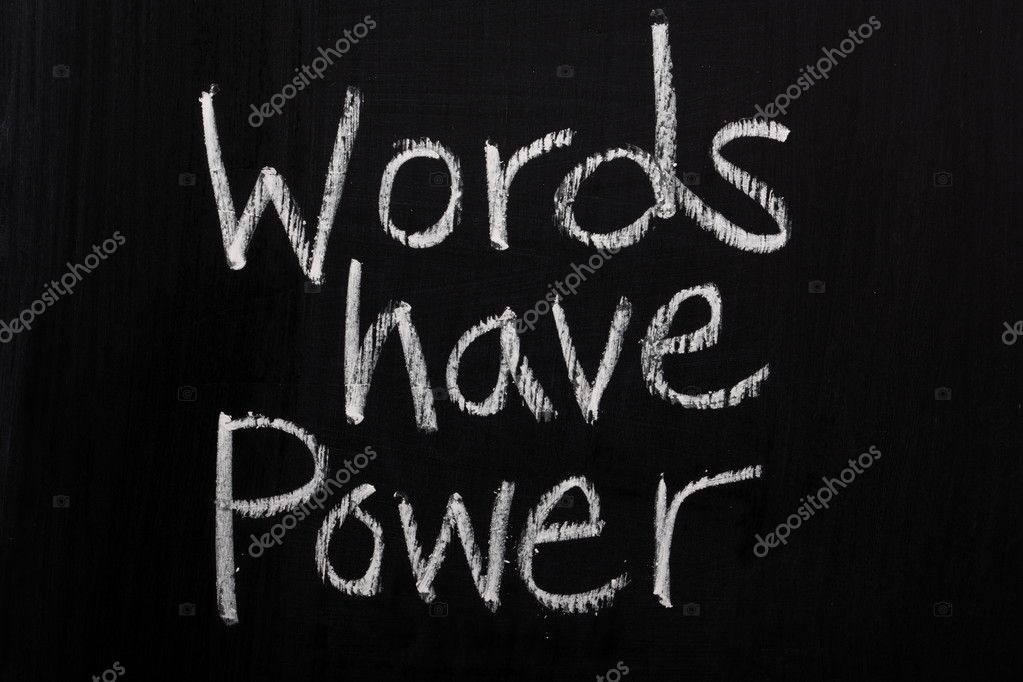 Words Have Power Stock Photo by ©thinglass 48152419