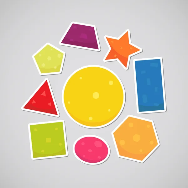 Geometric shapes cartoon Vector Art Stock Images | Depositphotos