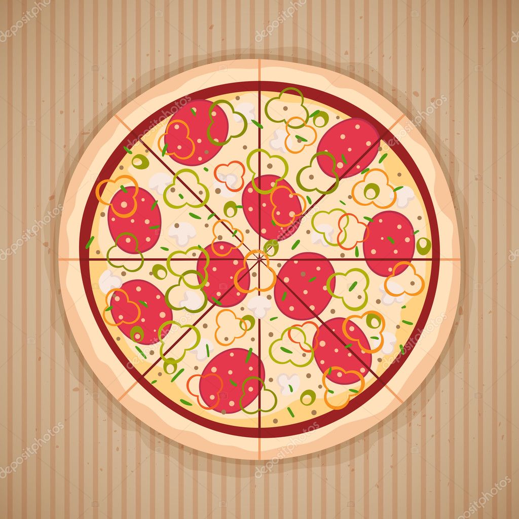 Pizza Stock Vector Image by ©Nenochka #20164833