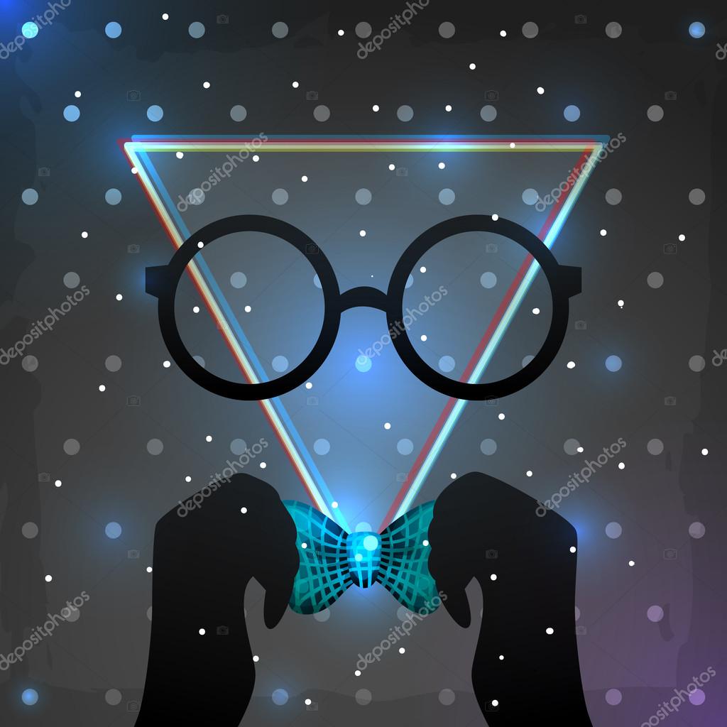 Fashionable background with a geek Stock Vector Image by ©Nenochka ...