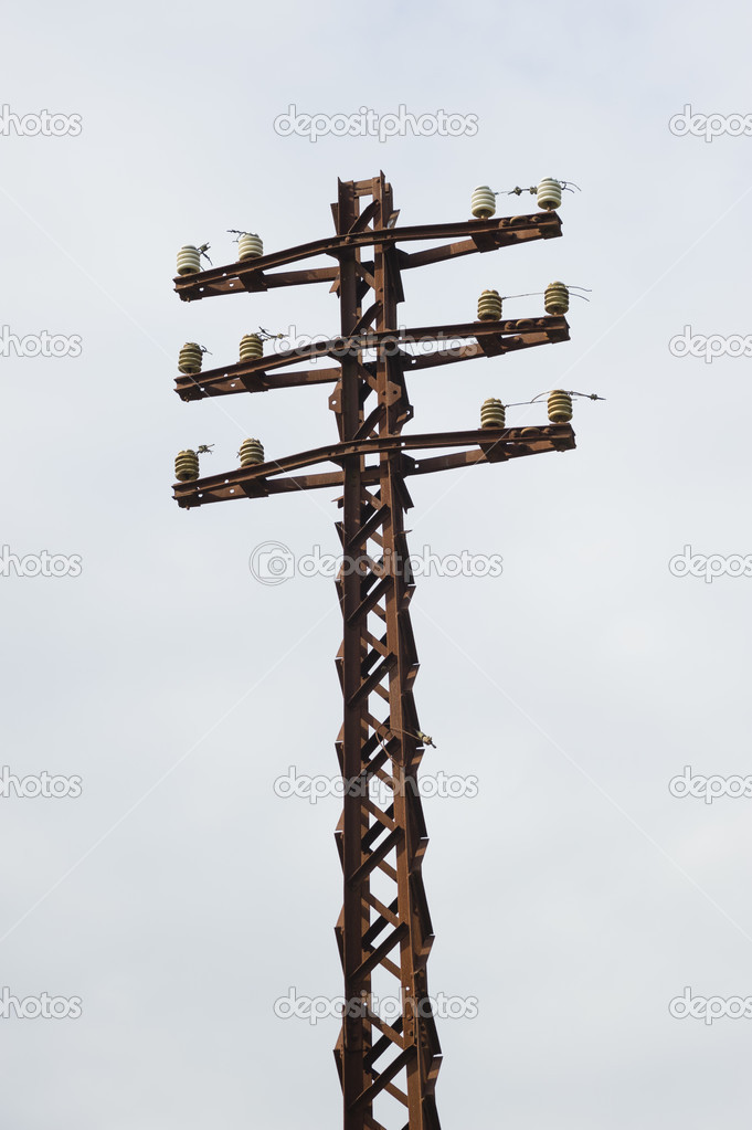 Old rusty electrical pole ⬇ Stock Photo, Image by © alessandrozocc ...