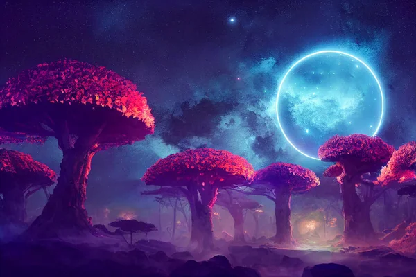 Red moon forest Stock Photos, Royalty Free Red moon forest Images ...
