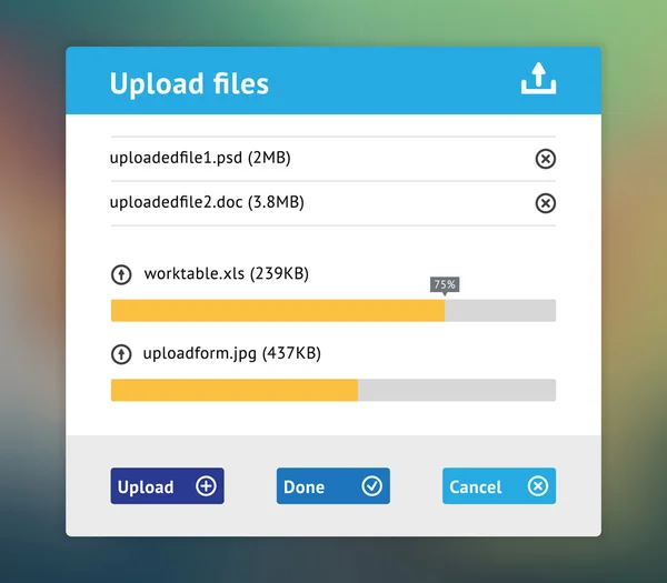 Modern website ui template design. Transparent app user interface price ...