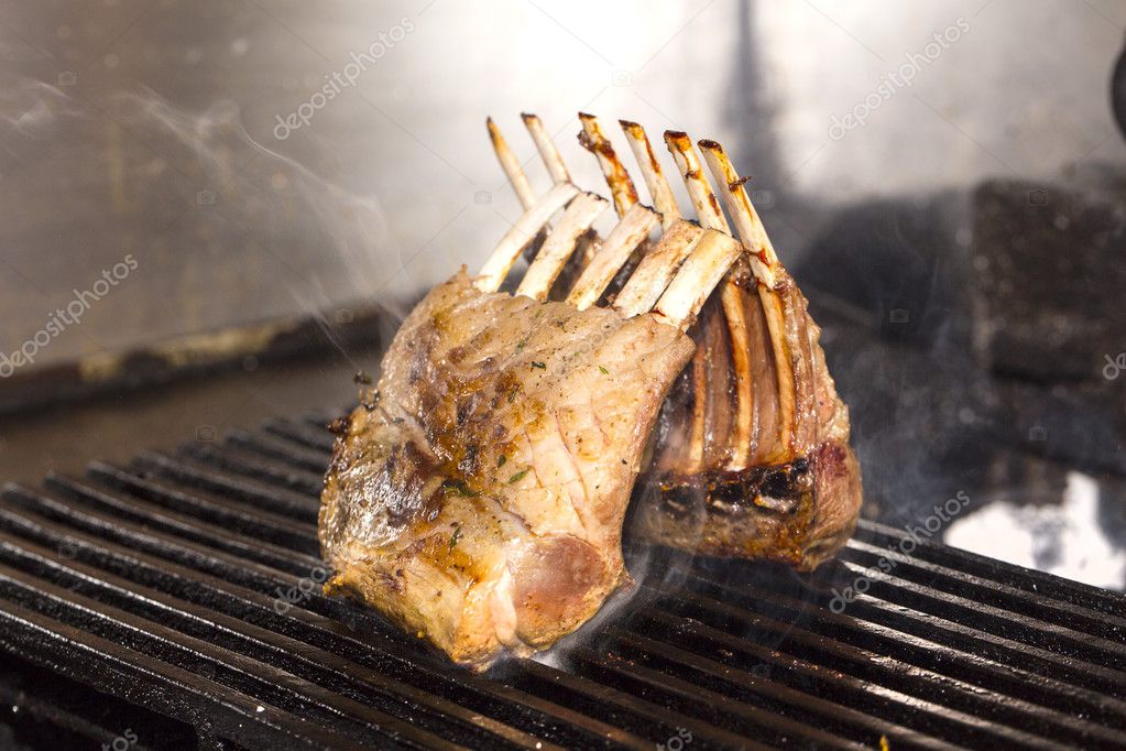 Lamb ribs cooked on the grill Stock Photo by ©Lester120 26557197