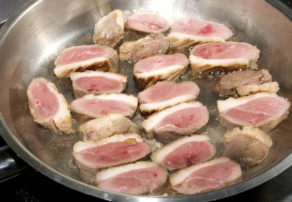 Pan fried meat pigs - Stock Image - Everypixel