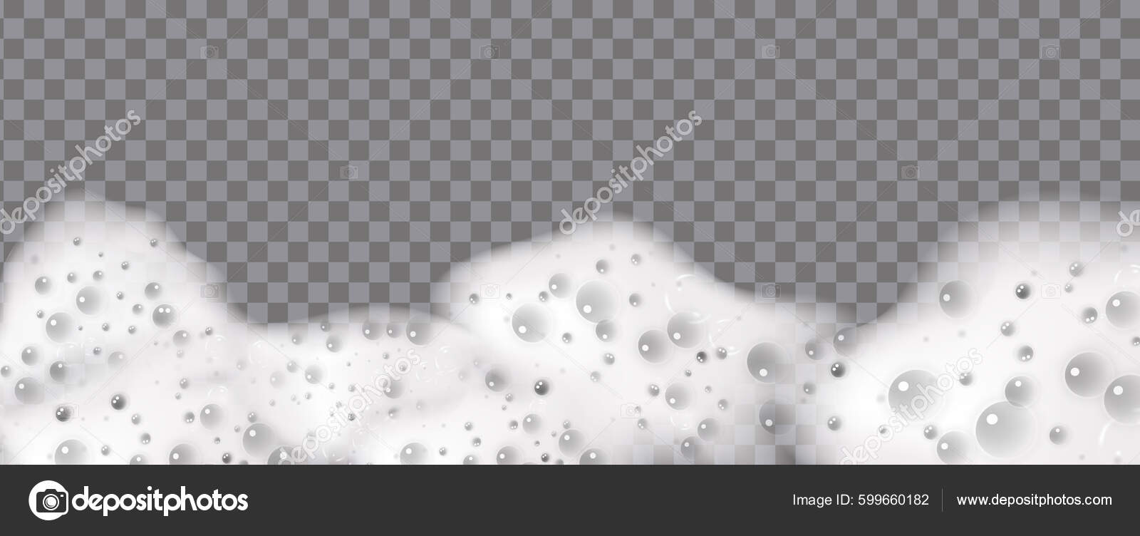 Shampoo Bubbles Texture Bath Foam Isolated Transparent Background ...