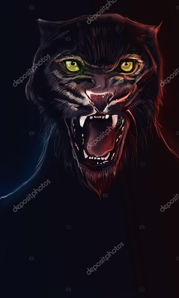 Angry Panther Eyes