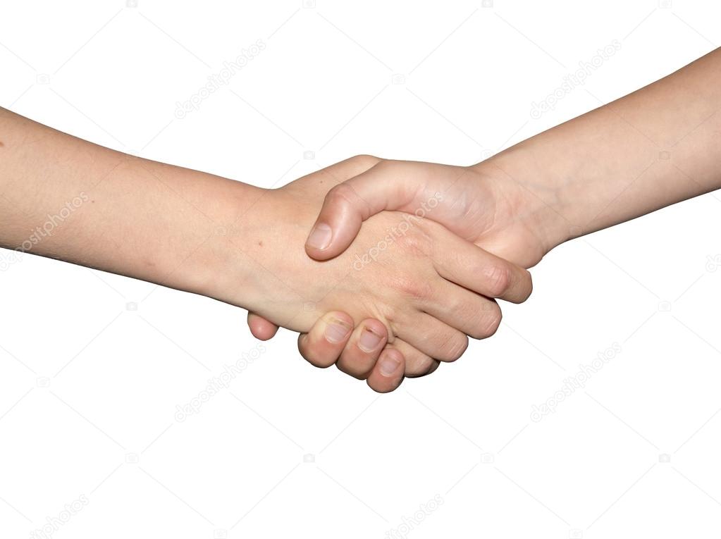 Two friends shake hands Stock Photo by ©compuinfoto 13725809