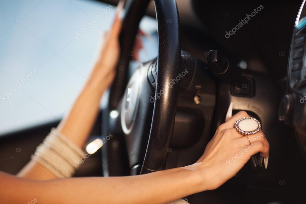 Hands on the steering wheel — Stock Photo © kirill_grekov #30658997
