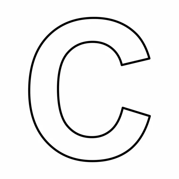 Bubble Letter Lowercase C