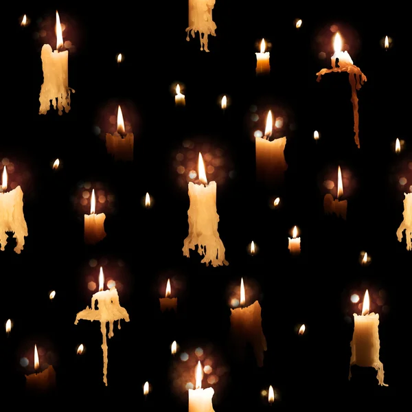 Candle Lights with Flowing Wax - Stock Image - Everypixel