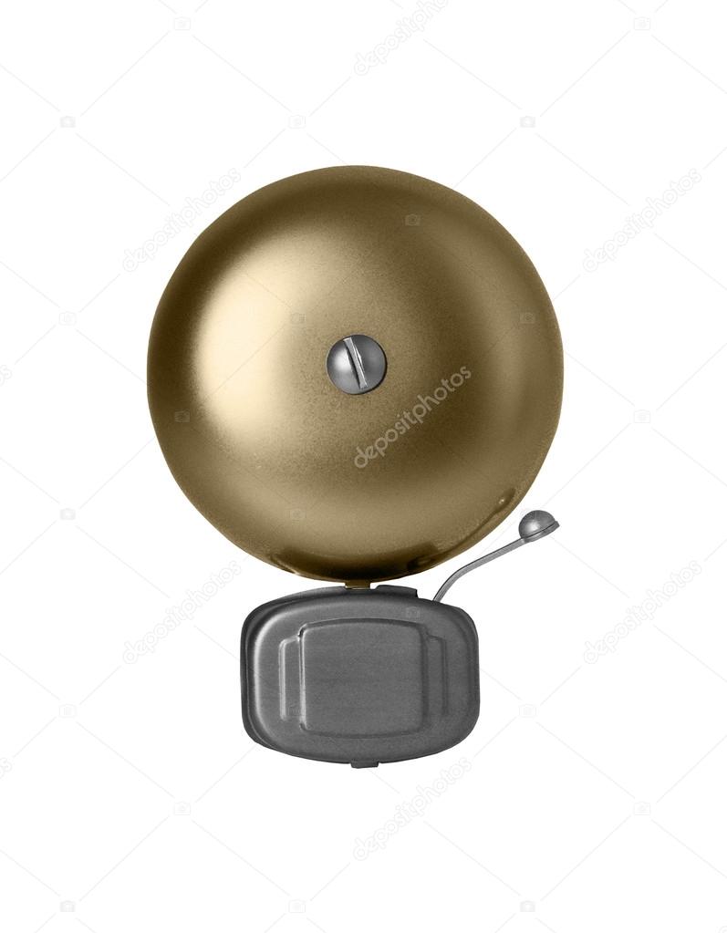 Alarm bell isolated on white Stock Photo by ©ozaiachinn 13530186