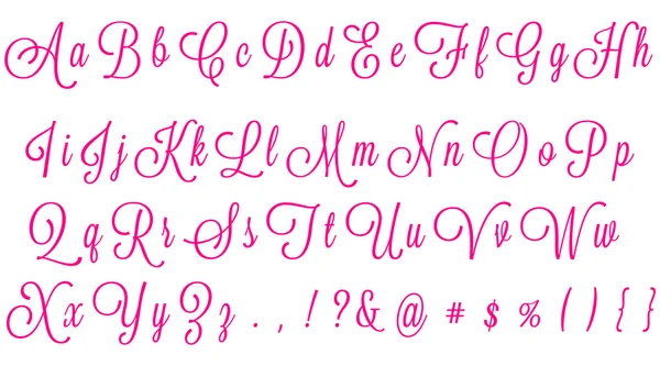 PInk Sweetheart Alphabet Letters — Stock Photo © StayceeO #8463376