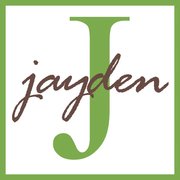 Jayden Name Monogram — Stock Photo © StayceeO #12200673