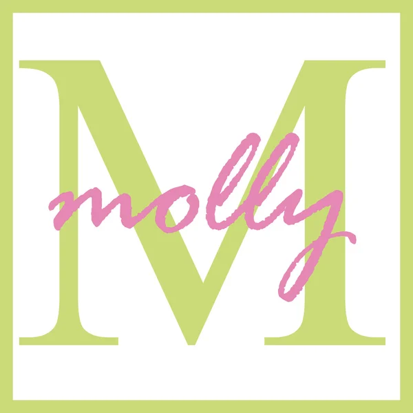Molly Name Monogram — Stock Photo © StayceeO #12200933