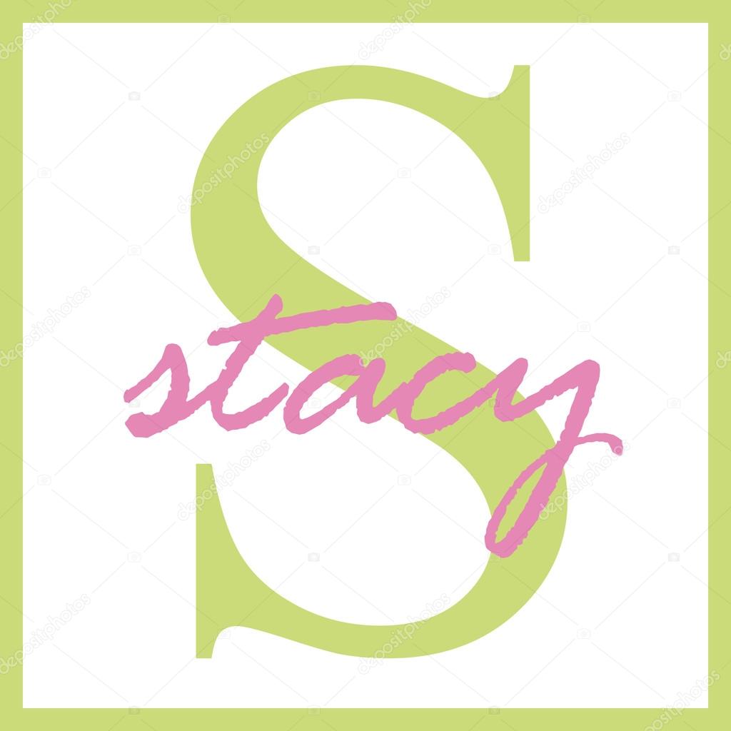 Stacy Name Monogram — Stock Photo © StayceeO #12200974