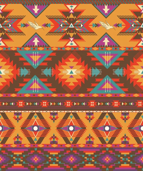 Aztecs seamless pattern with birds — Stock Vector © to_mua_to #19263807