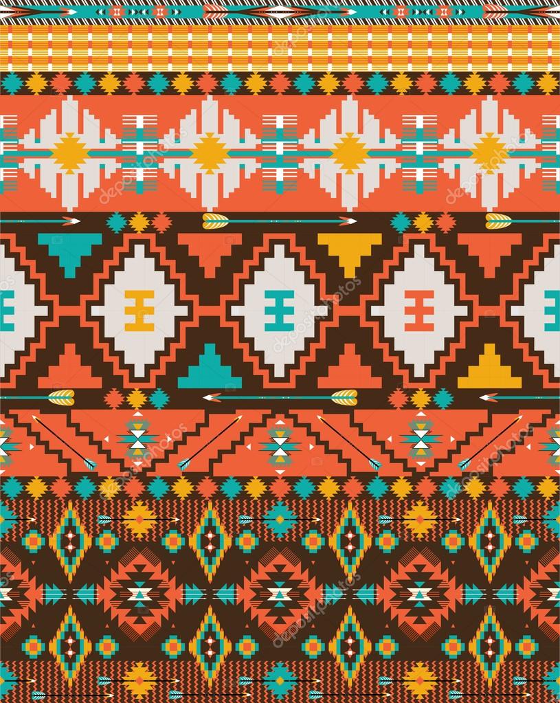Aztec geometric seamless pattern — Stock Vector © to_mua_to #22733401