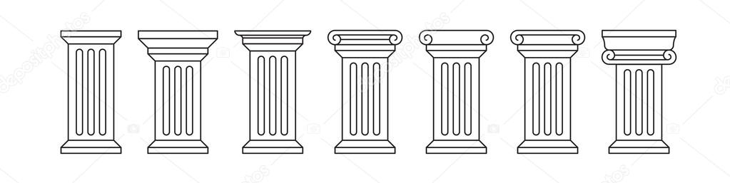 274 Traditional column frame Vector Images | Depositphotos