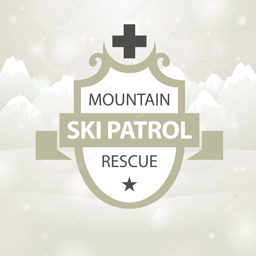 Logotype mountain ski patrol rescue Stock Vector Image by ©stockerteam ...