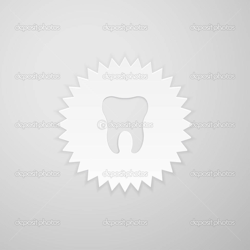Tooth shape on the background of the circle with sharp teeth Stock ...