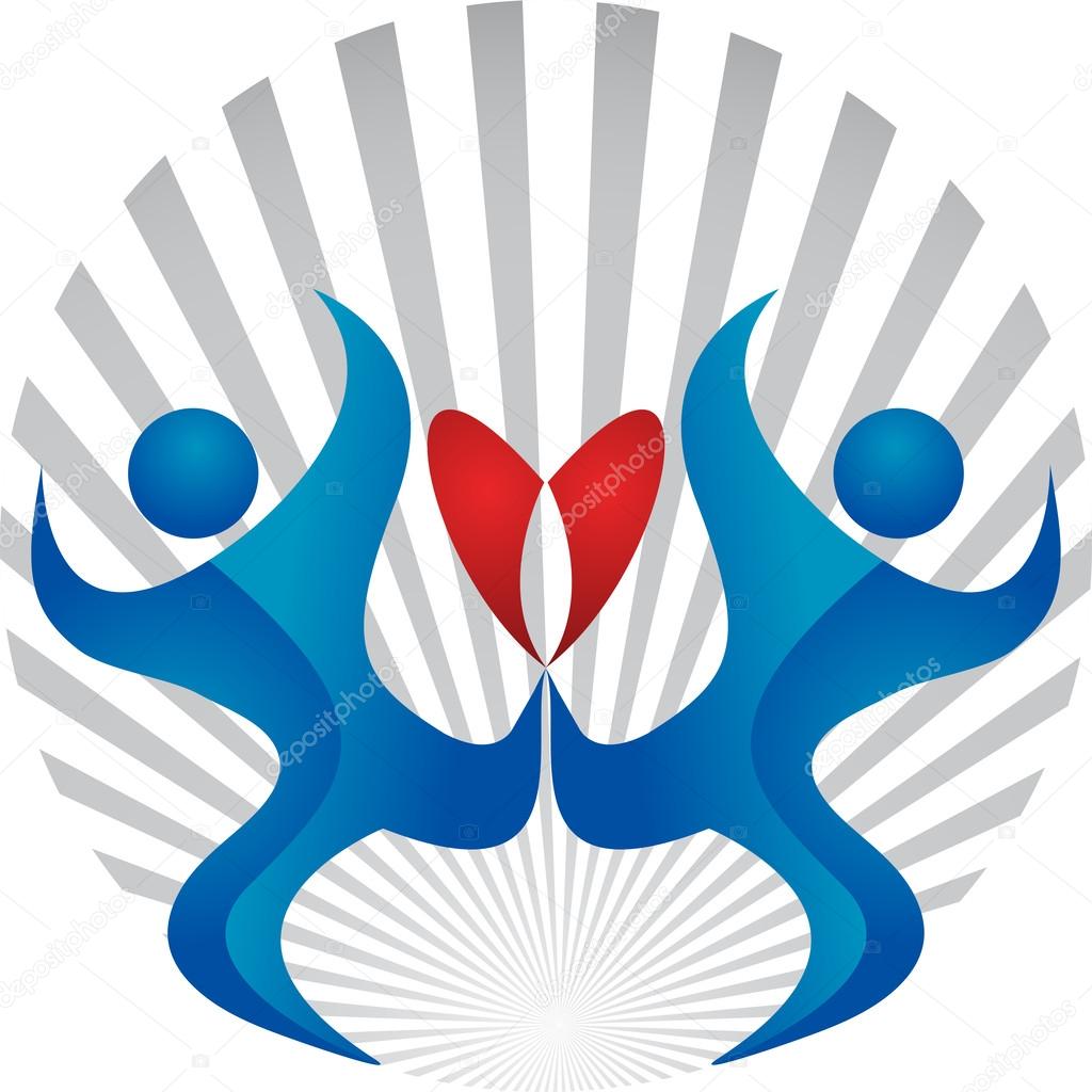 Couple heart Stock Vector Image by ©magagraphics #25395937