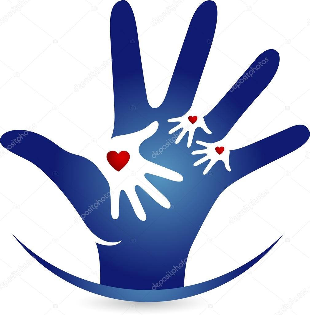 Hand love logo Stock Vector by ©magagraphics 46321979