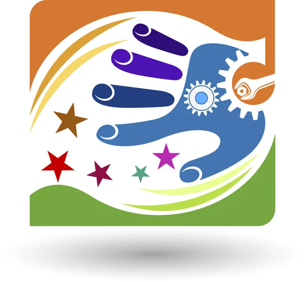 Hand logo Stock Vector Image by ©magagraphics #13357847