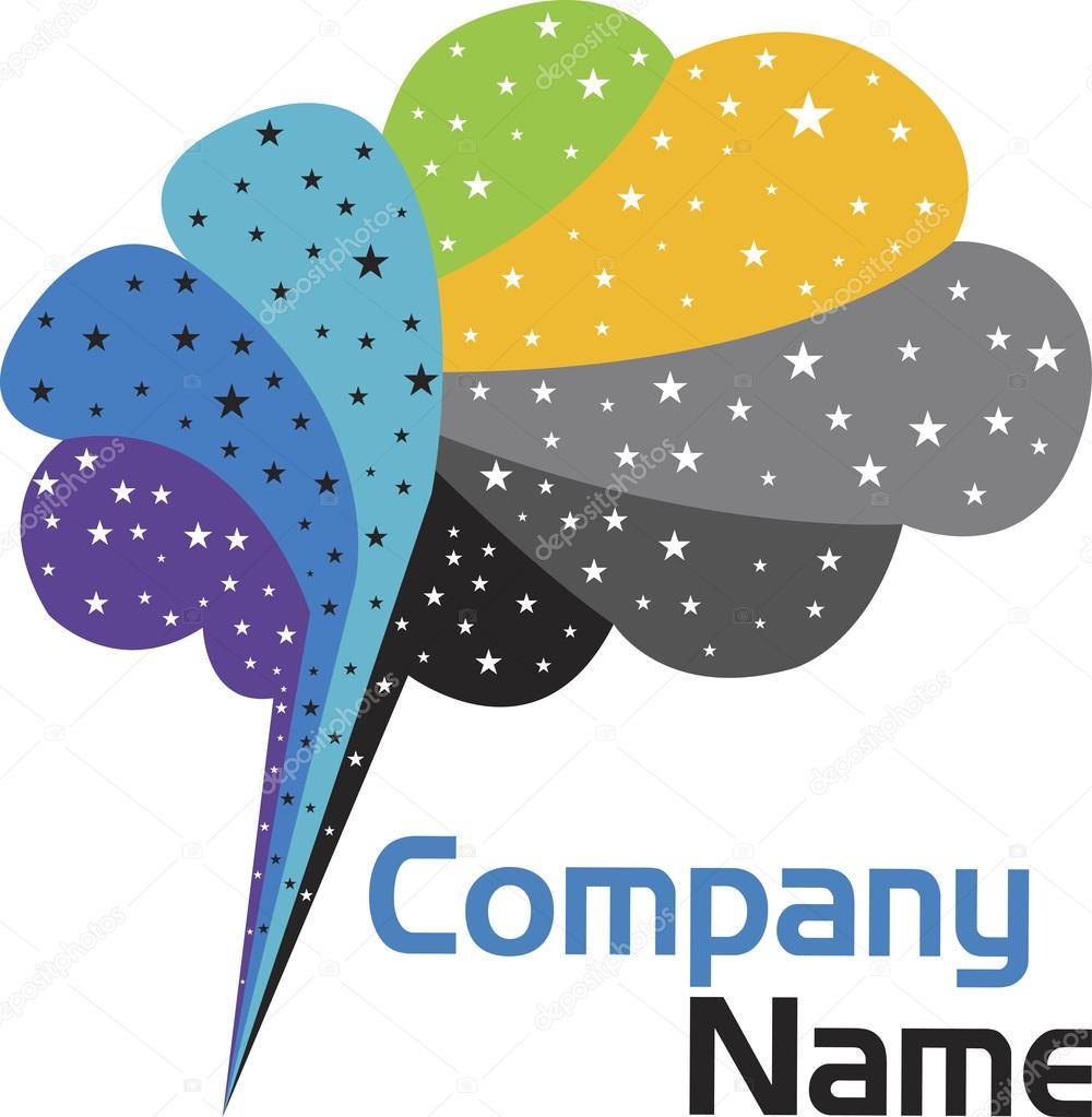 Stars brain logo Stock Vector Image by ©magagraphics #51453715