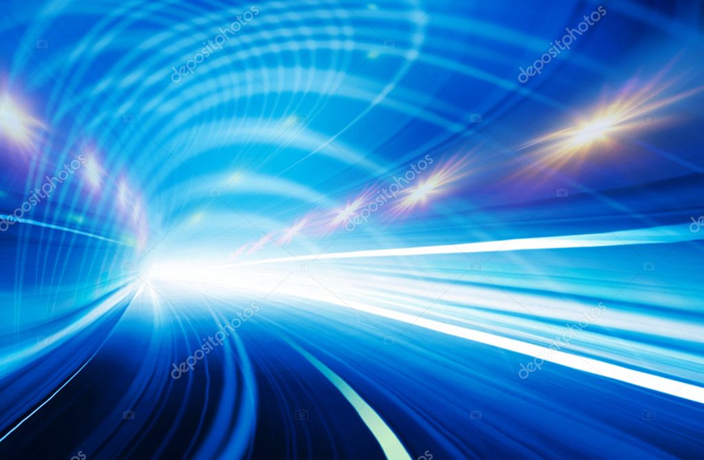Abstract Speed motion in highway tunnel — Stock Photo © fotoZapad #14915491
