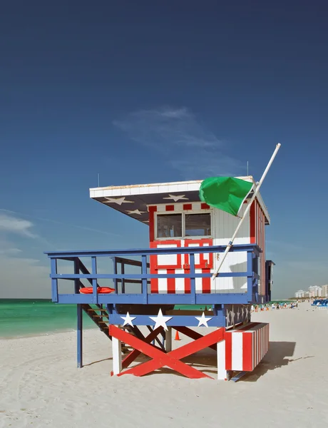 Miami Beach Florida, lifeguard house — Stock Photo © fotoZapad #18403889