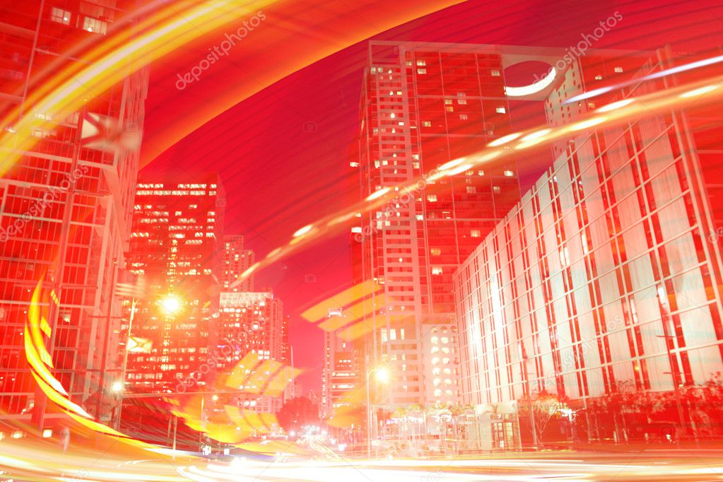 Abstract background illustration of fast traffic motion Stock Photo by ...