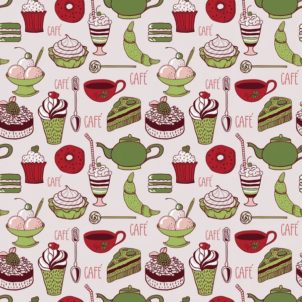 Cafe pattern Vector Art Stock Images | Depositphotos