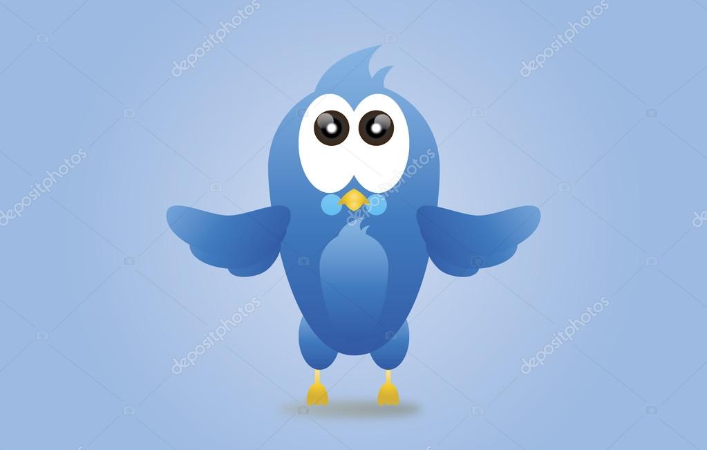 Twitter blue bird icon — Stock Vector © GoodArtPix #19290395