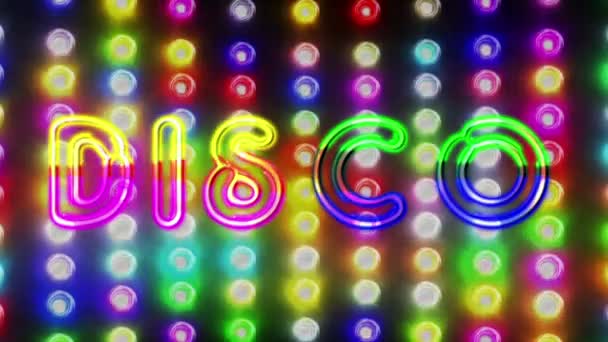 Flashing colorful disco lights — Stock Video © boscorelli #14645419