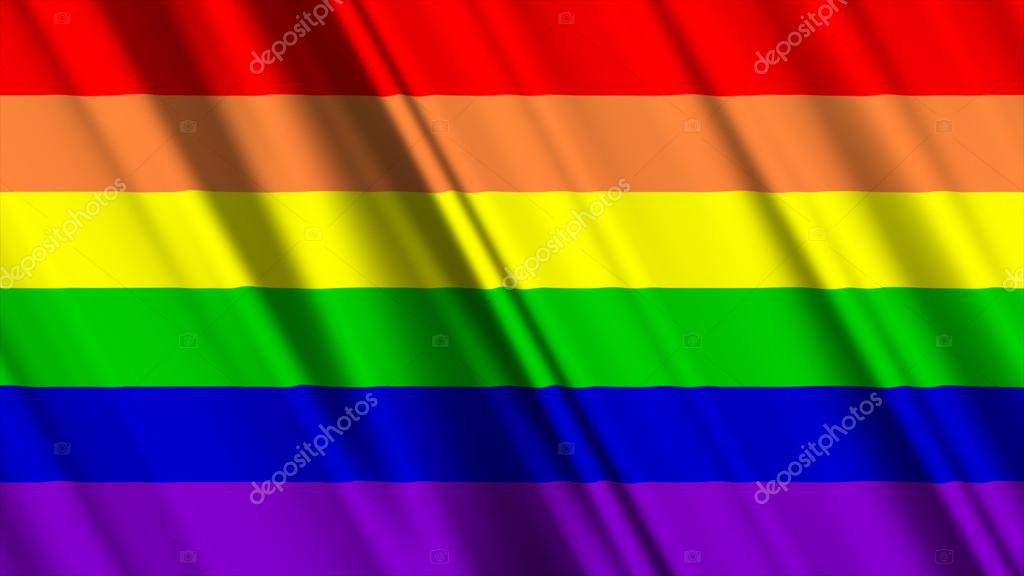Rainbow Flag — Stock Photo © boscorelli #15855913