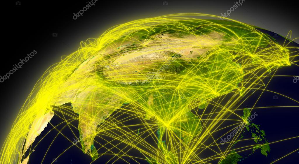 East Asia connections — Stock Photo © tom.griger #40262013