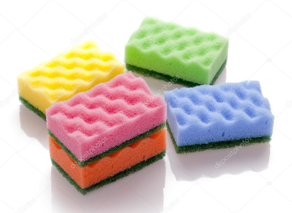White Kitchen Sponge