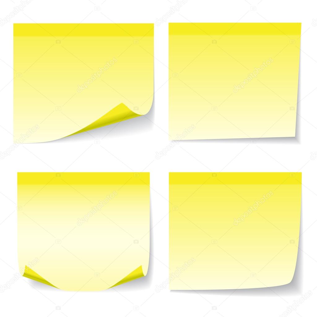 Yelow sheet of paper Stock Vector by ©cherkas 21784887