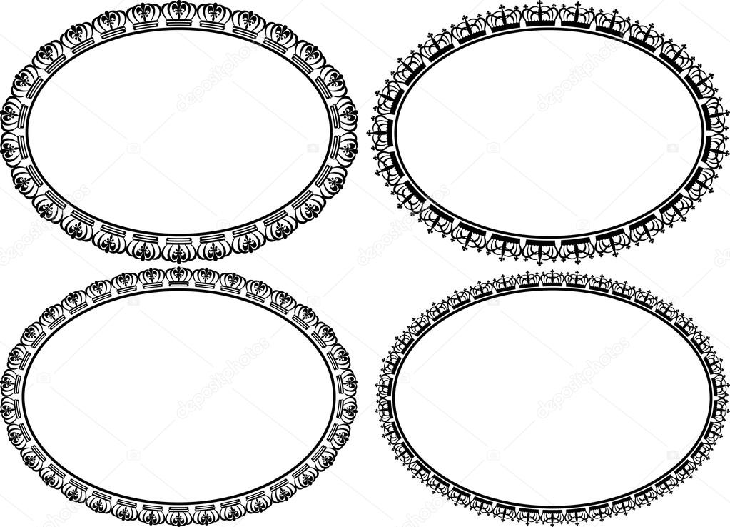 Oval borders Stock Vector Image by ©mtmmarek #13735856