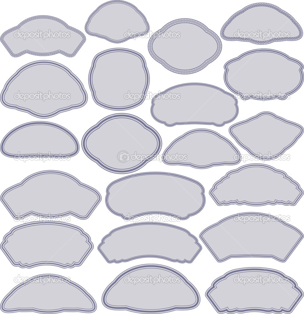 Frames in different shapes — Stock Vector © mtmmarek #13799720