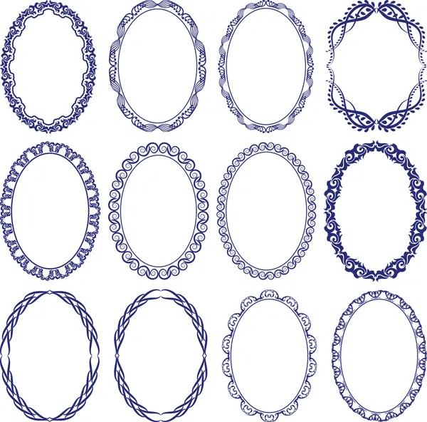 Ornate oval border Stock Vector by ©mtmmarek 13617805