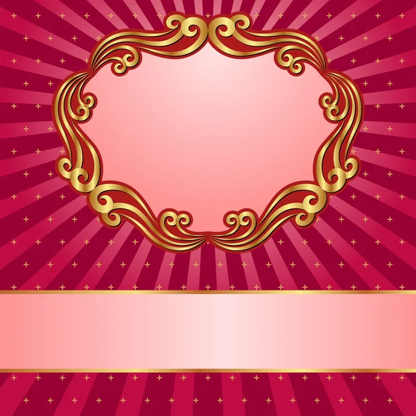 Princess pink frame — Stock Vector © Dazdraperma #1423620