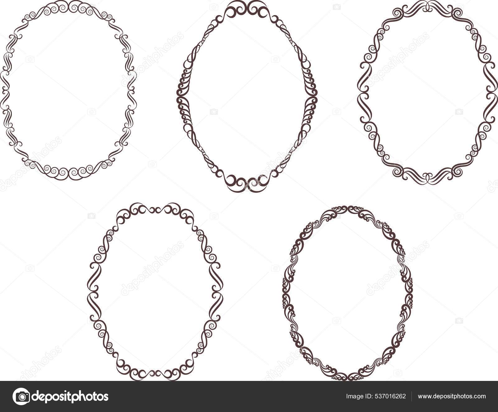 Set Decorative Frames Vector Illustration Stock Vector by ©mtmmarek ...