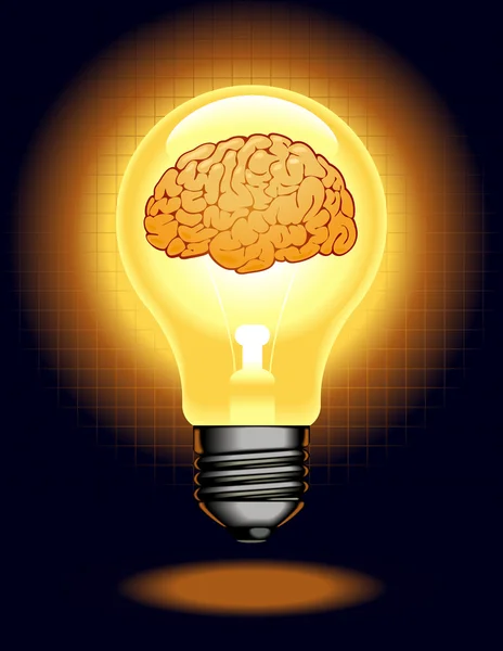 Shining lamp with Cyborg brain Stock Vector Image by ©VLADGRIN #30545751