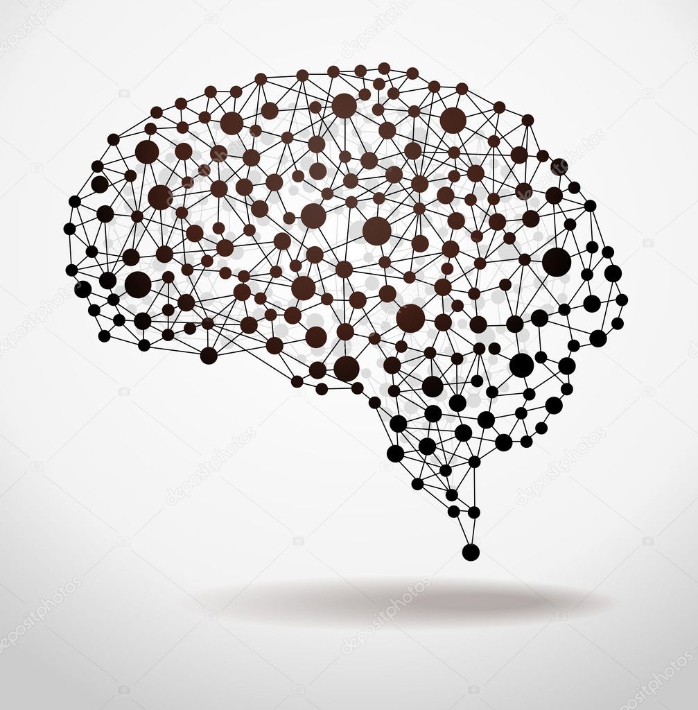 Abstract human brain Stock Vector by ©VLADGRIN 36706313