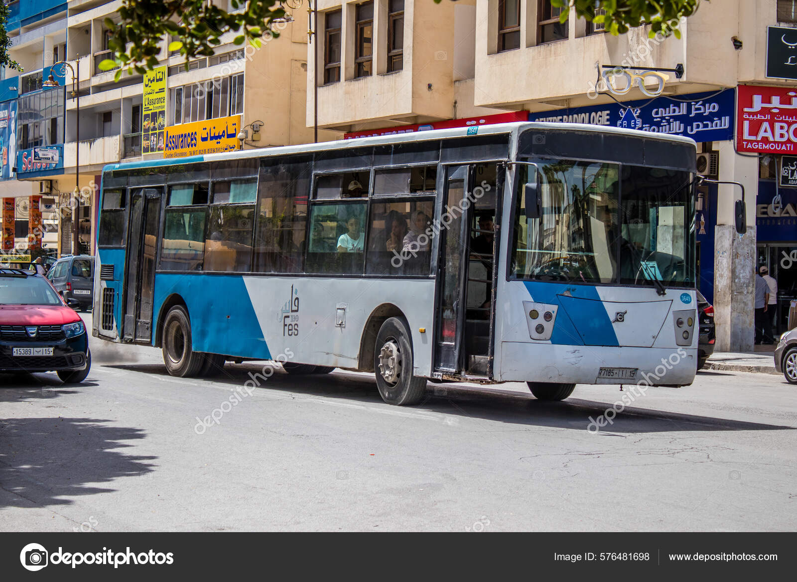 Fez Morocco June 2022 Bus Driving Streets Fez Coronavirus Outbreak ...