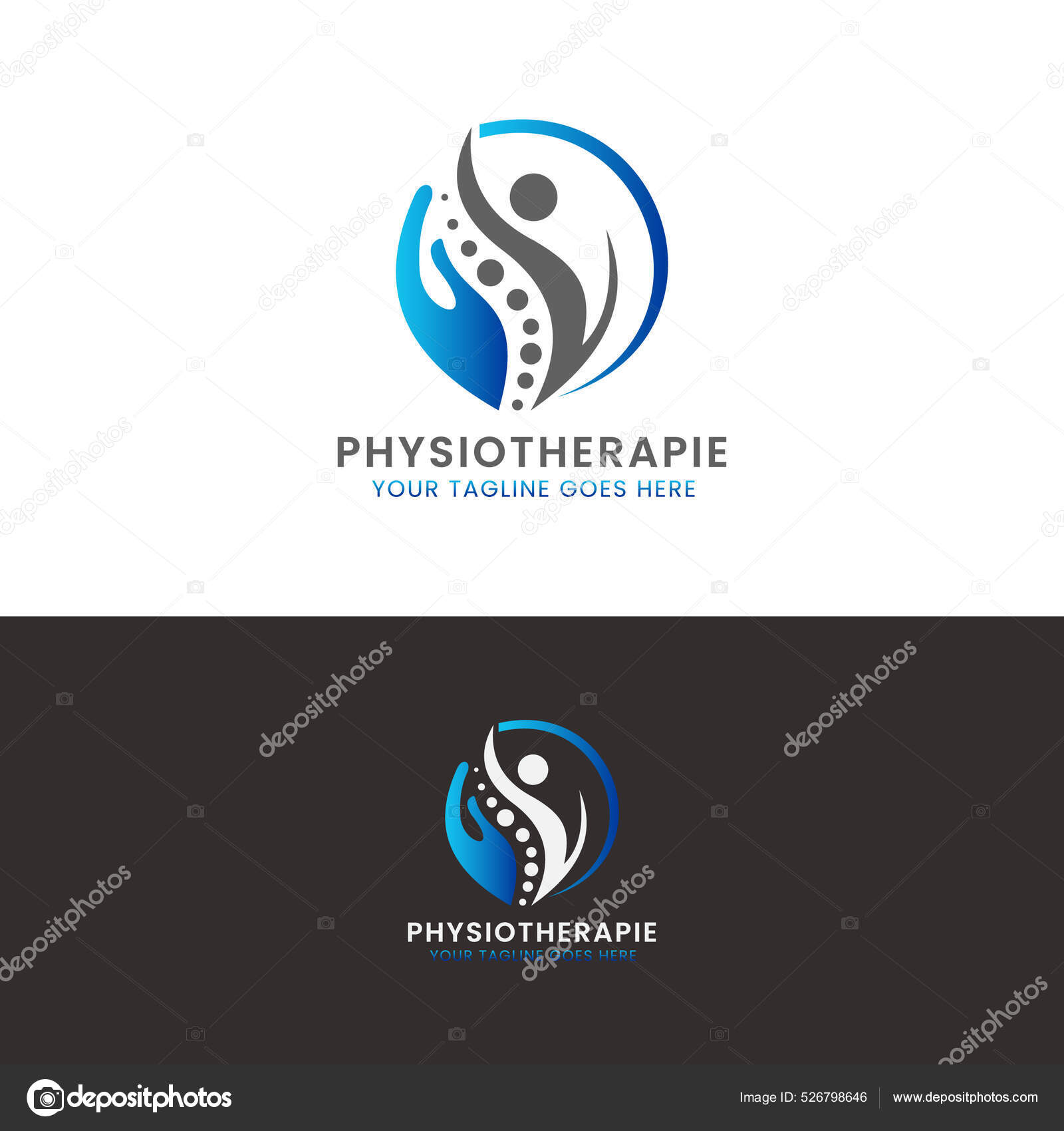 Physiotherapy Logo Design Logo Template Stock Vector by ©AminHossain ...